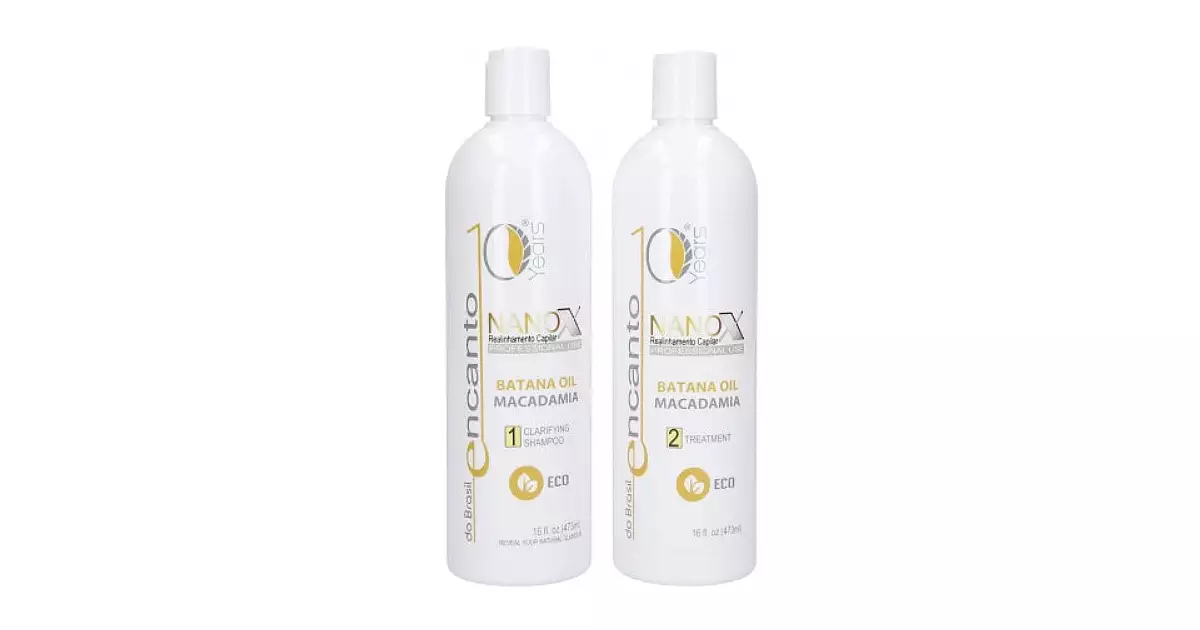 Encanto Do Brasil Nanox 2x 473ml Zestaw do keratynowego prostowania ...
